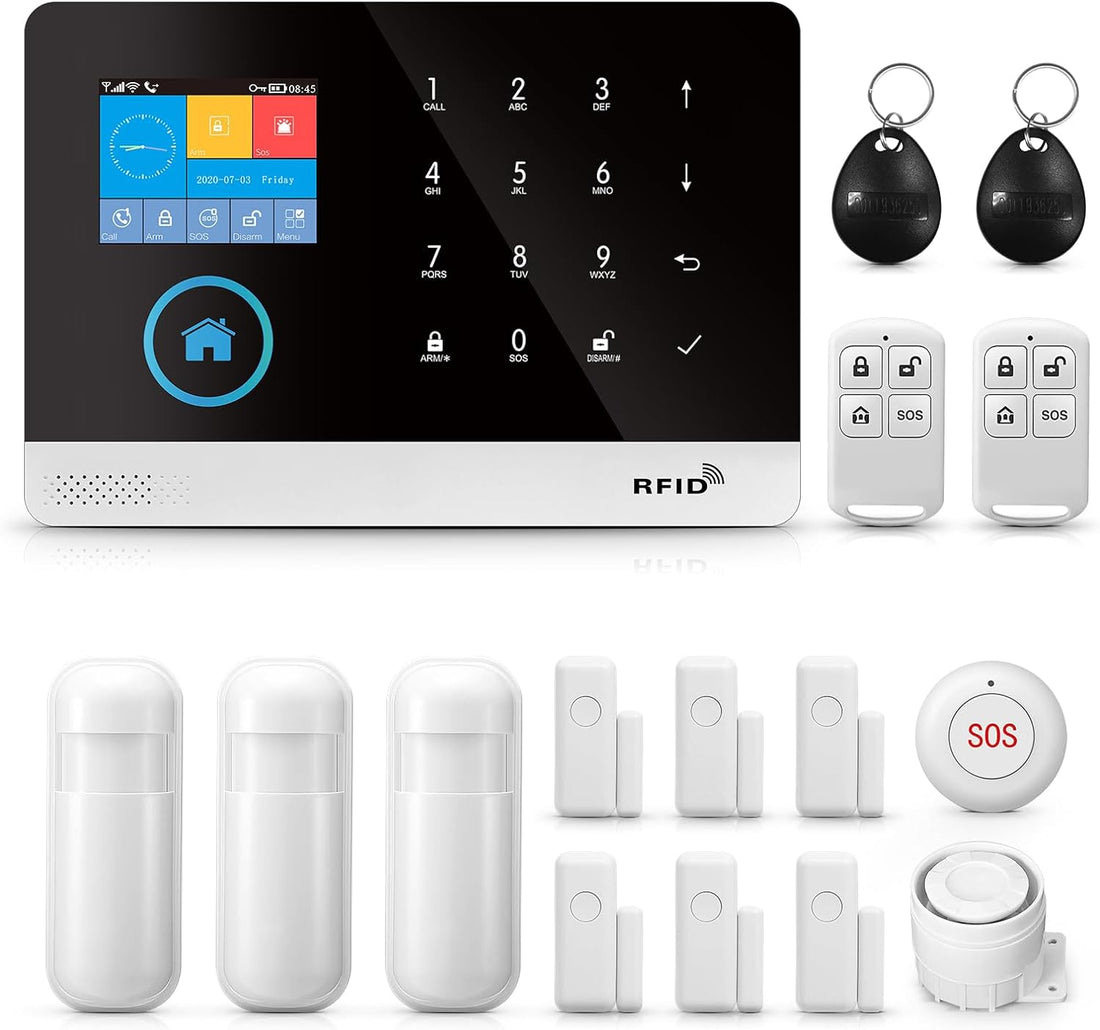 WiFi+GSM/4G Home Smart Alarm Security System,APP Control,DIY Wireless ...