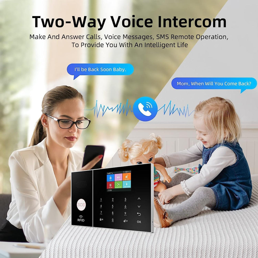 WiFi+GSM/4G Home Smart Alarm Security System Kit,DIY Wireless Burglar ...